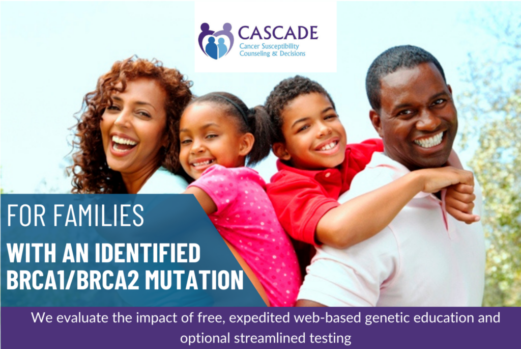 The Cancer Susceptibility Counseling and Decisions (CASCADE) Study ...